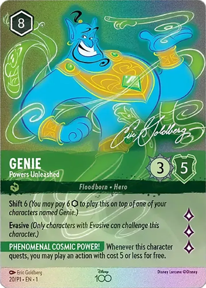 P1-020 Genie - Powers Unleashed Lorcana Card | Disney Lorcana P1-020 Genie - Powers Unleashed Lorcana Card | Disney Lorcana